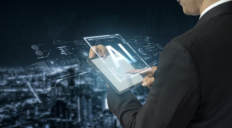 Futuristic AI Dashboard for Business Intelligence and Advanced Data ...