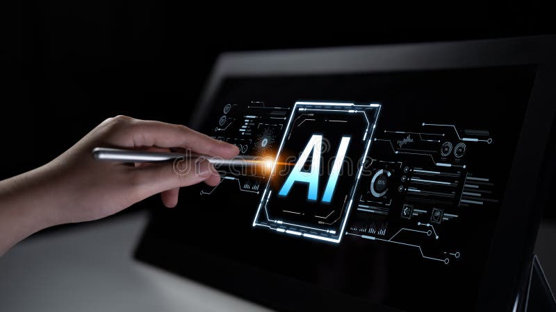 Futuristic AI Dashboard for Business Intelligence and Advanced Data ...