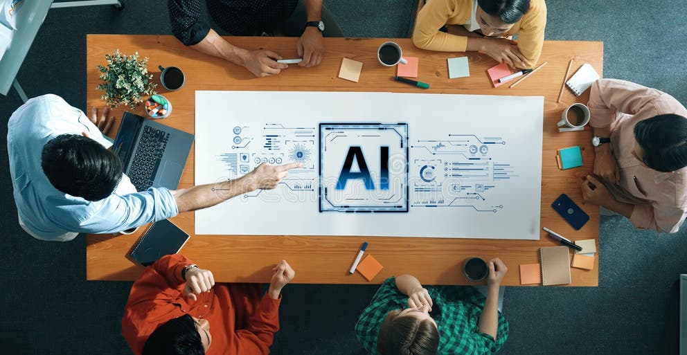 Futuristic AI Dashboard for Business Intelligence and Advanced Data ...