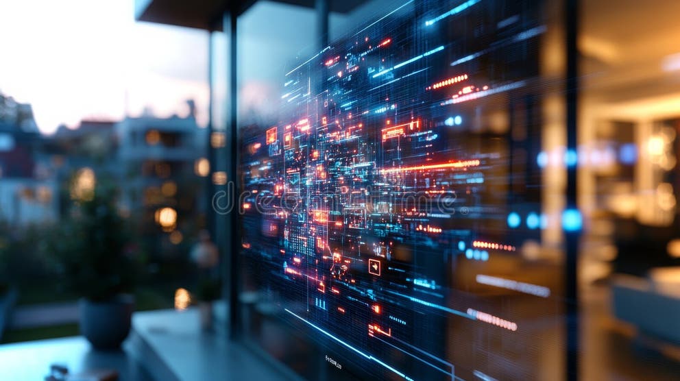 Futuristic AI-driven Smart Home Showcasing Advanced Technology and ...