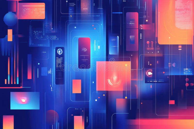 Futuristic Ai Integration in Minimalistic Digital Interface Design for ...