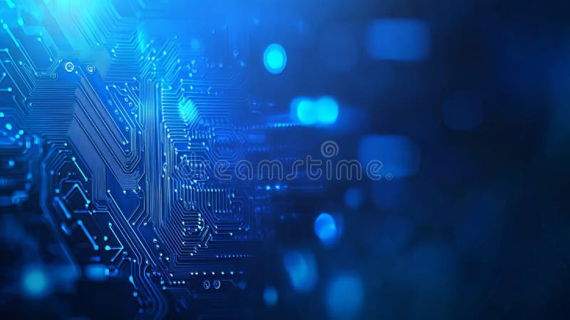 A Futuristic AI Network Background, Complete with Abstract Digital ...