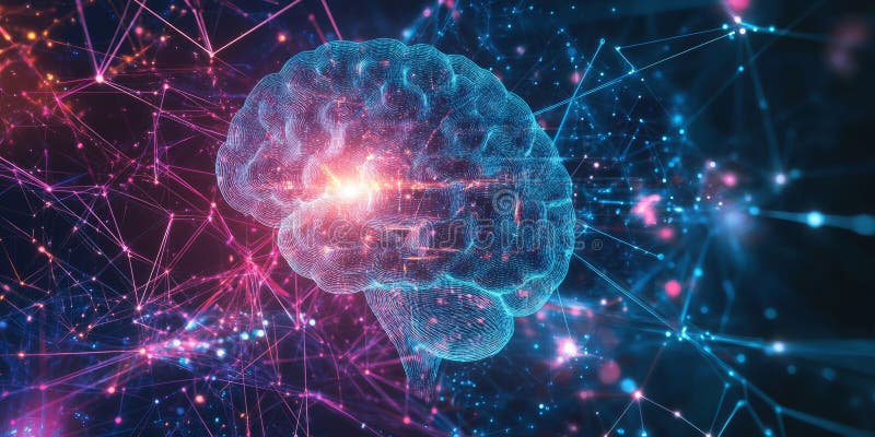 A Futuristic AI-powered Quantum AI Integration Hub, Featuring Glowing ...