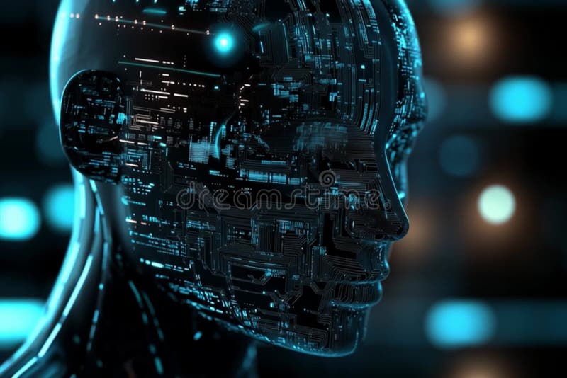 AI Humanoid Robot with Neural Interface, Advanced Artificial ...