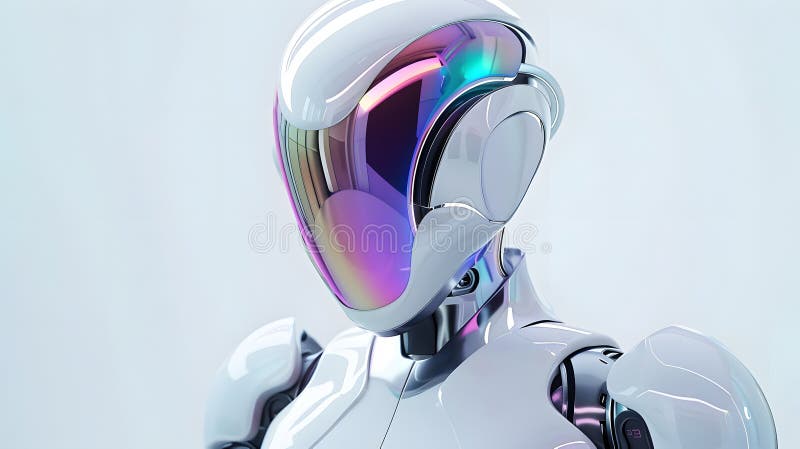 The Futuristic AI Robot Has a Sleek Design and a Holographic Visor for ...