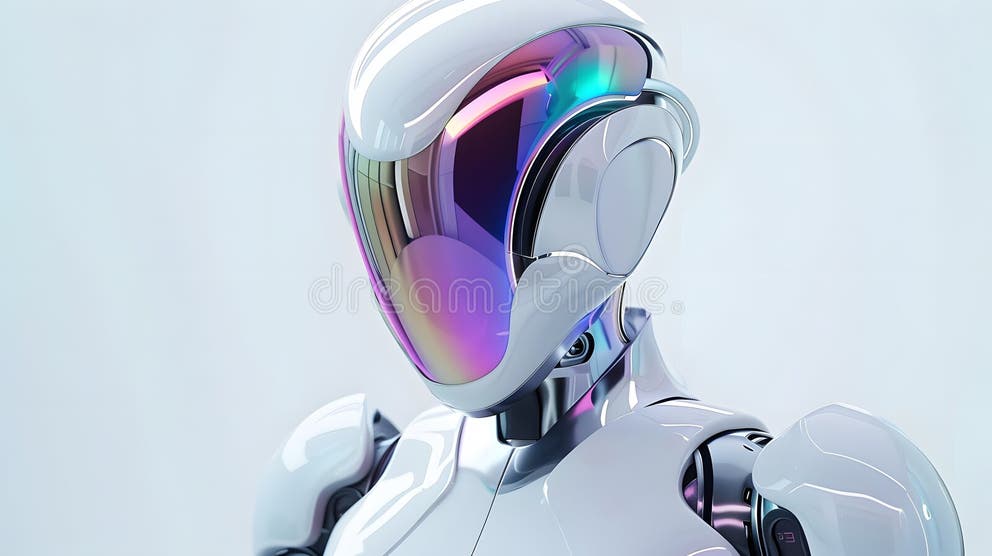The Futuristic AI Robot Has a Sleek Design and a Holographic Visor for ...