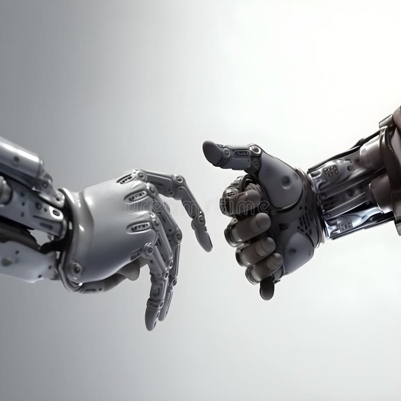 Generated Futuristic Ai Robotic Hand Stock Illustrations – 1,030 ...