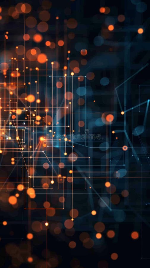 Futuristic AI Technology Background with Abstract Patterns, Neural ...