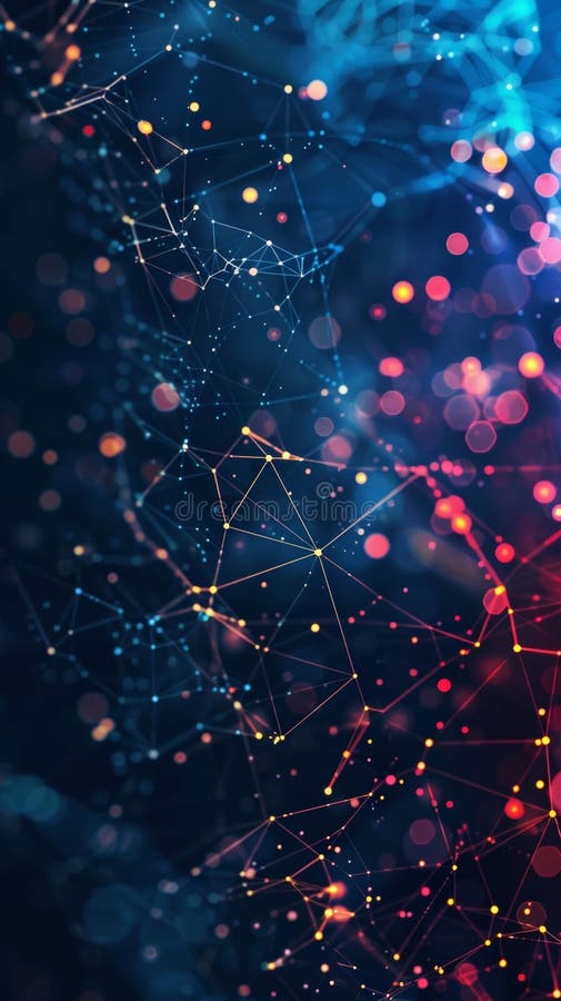 Futuristic AI Technology Background with Abstract Patterns, Neural ...