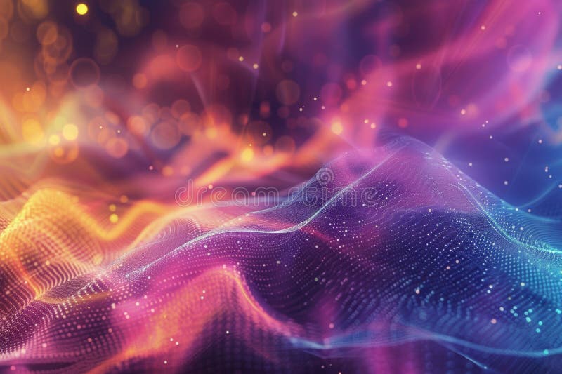 Futuristic AI Technology Background with Abstract Patterns, Neural ...