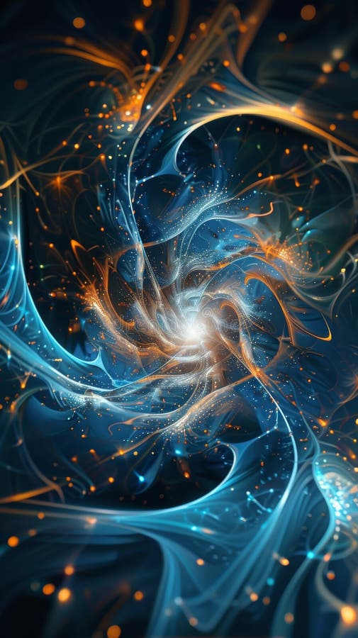 Futuristic AI Technology Background with Abstract Patterns, Neural ...