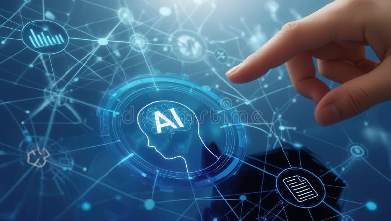 Futuristic Ai Technology Concept Art Stock Image - Image of abstractart ...