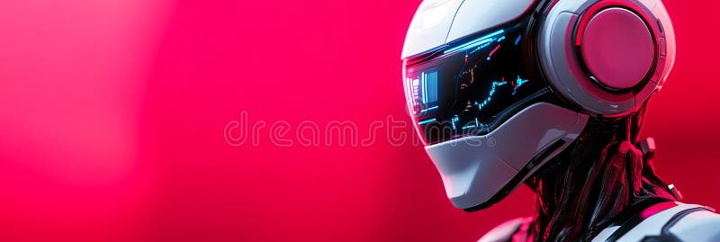 Futuristic AI Trading Robot, Rendered in Vray with a Striking Pink ...