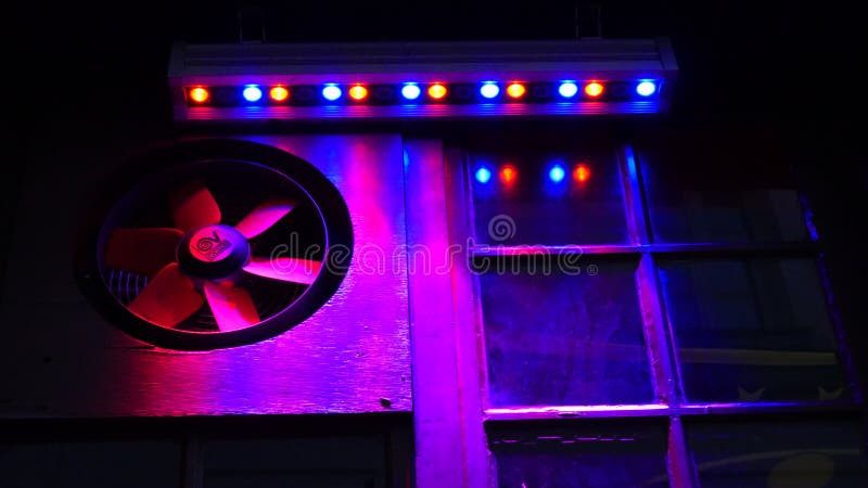 Futuristic Air Circulation System with Purple Ambient Lighting in ...