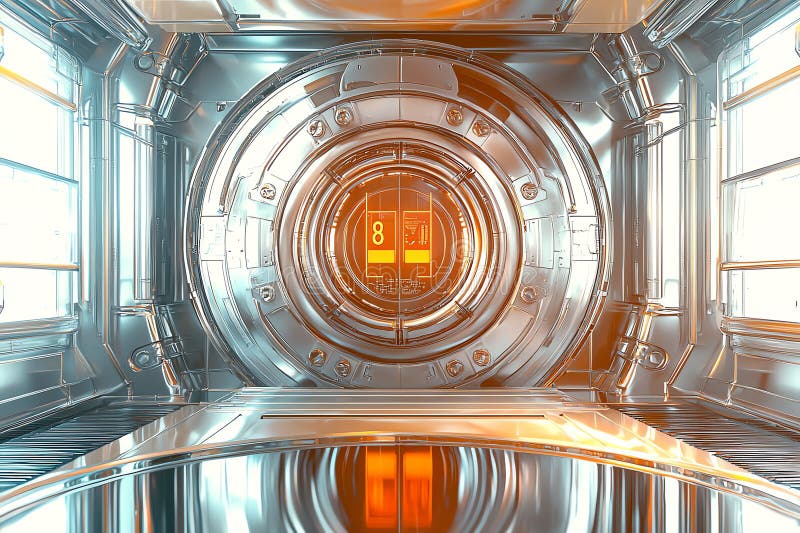 Futuristic Airlock Chamber, AI Generated Stock Illustration ...