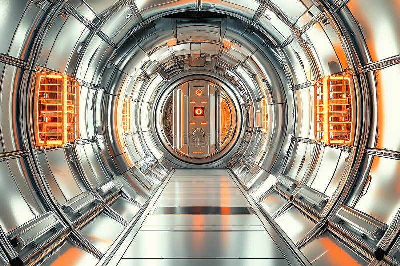 Futuristic Airlock Chamber, AI Generated Stock Illustration ...