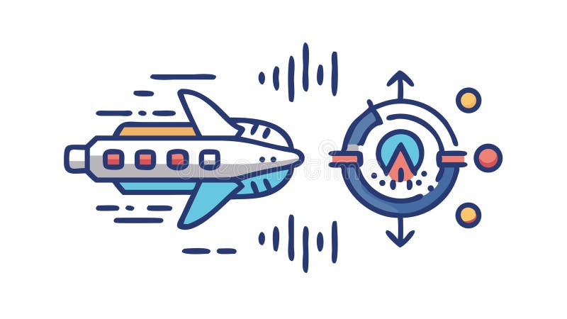 Futuristic Airplane and Data, Aerospace Technology, Aviation Logistics ...