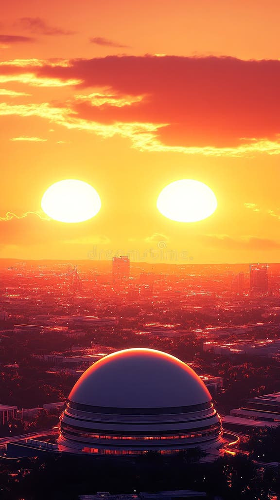 Futuristic Alien Cityscape with Advanced Architecture. Stock ...