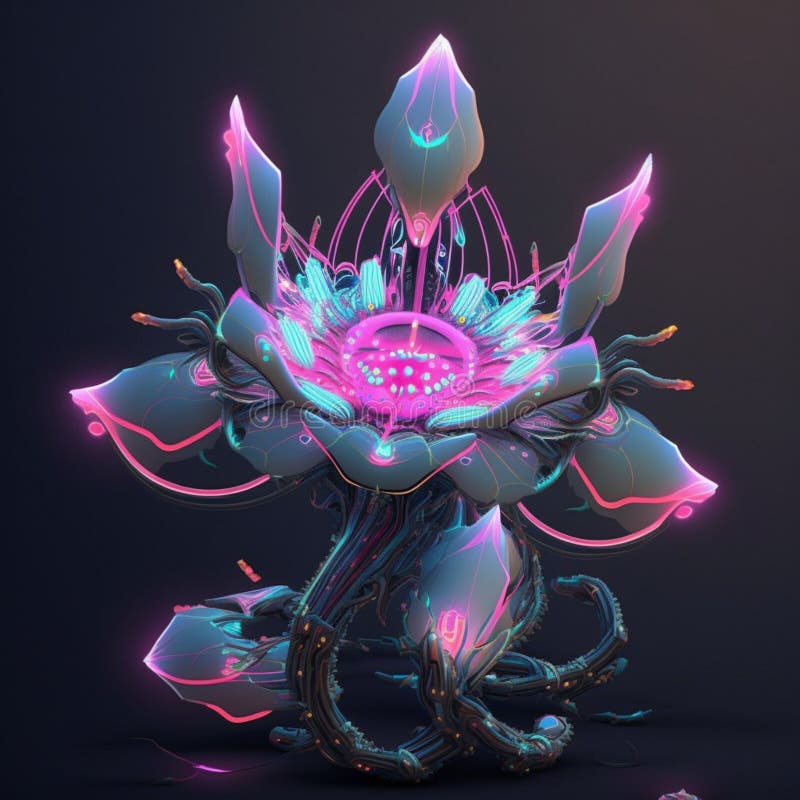 Futuristic Alien Flowers Stock Illustrations – 1,084 Futuristic Alien ...