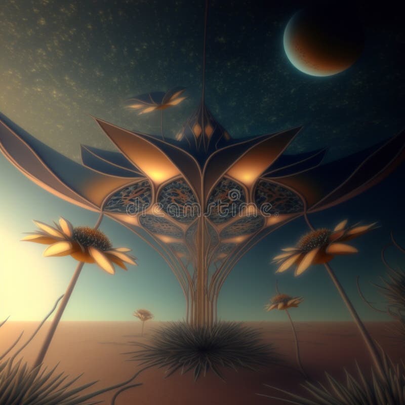 Futuristic Alien Flowers Stock Illustrations – 1,084 Futuristic Alien ...