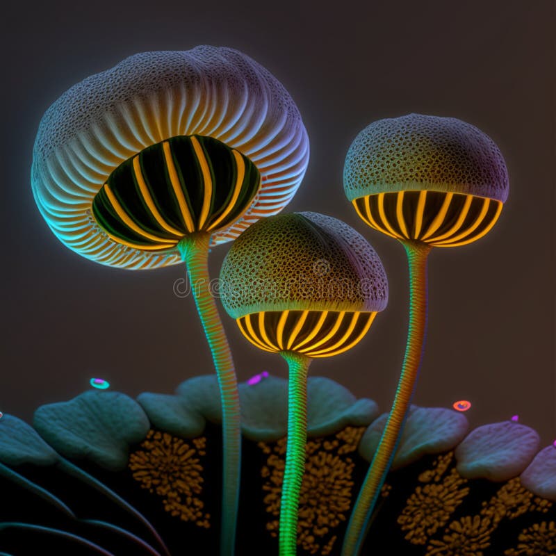 Futuristic Alien Flowers Stock Illustrations – 1,084 Futuristic Alien ...