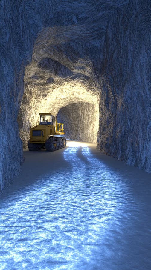 Futuristic Alien Mining Operation on a Distant Planet Stock Photo ...