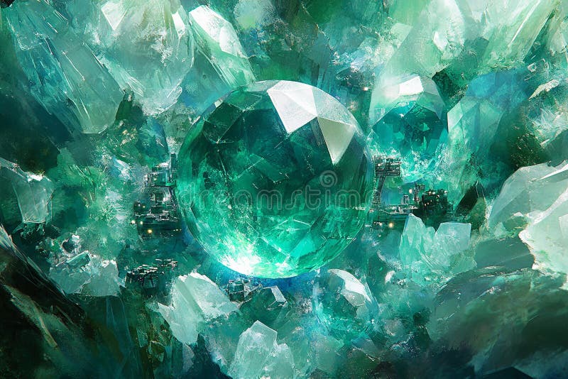 Futuristic Alien Mining Operation on a Distant Planet Stock Photo ...