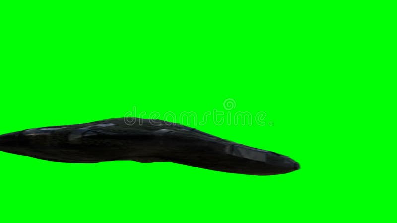 Futuristic Alien Sci Fi Ship Isolate on Green Screen. Realistic 4k ...