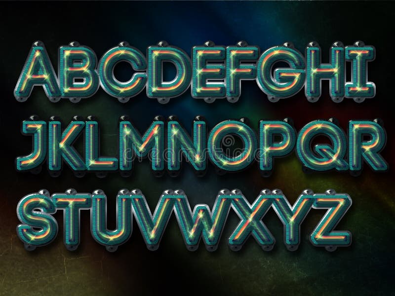 Futuristic Alphabet Vector Font. High Speed Effect Type Letters and ...