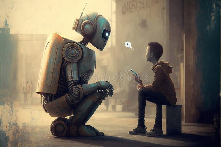 Human Talking Robot Stock Illustrations – 545 Human Talking Robot Stock ...