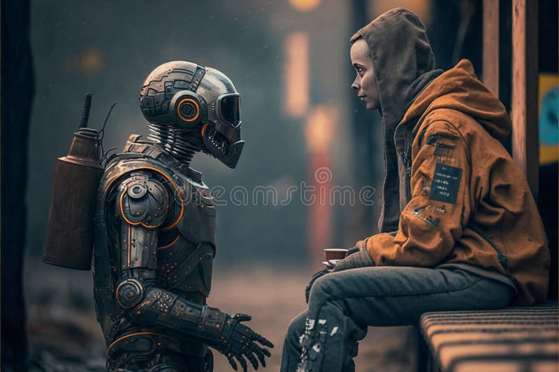 Talking To Robot Stock Illustrations – 263 Talking To Robot Stock ...