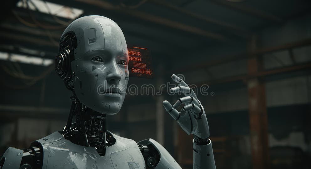 Futuristic Android with Augmented Reality Interface in Industrial ...