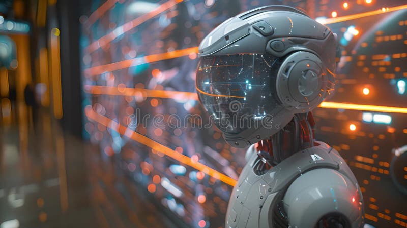Futuristic Android: Dynamic Robot Animation, Modern Tech. Stock Video ...