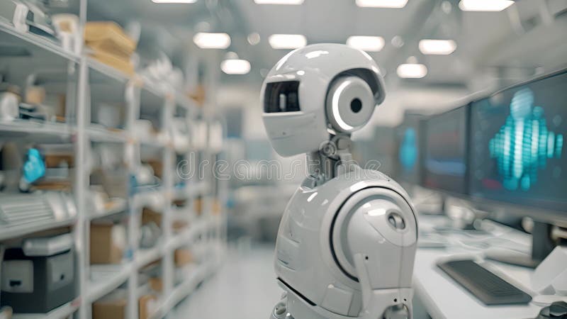 Futuristic Android: Dynamic Robotic Animation in Action. Stock Video ...