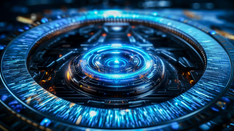 Futuristic Android Lens in the Style of Mixes Realistic and Fantastical ...