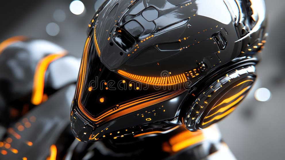 Futuristic Android Revolution Wallpaper with Sleek Robot, Glowing LEDs ...