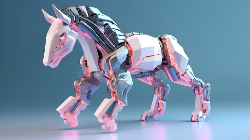 Futuristic Animal Robot. AI Illustration. Stock Photo - Image of ...