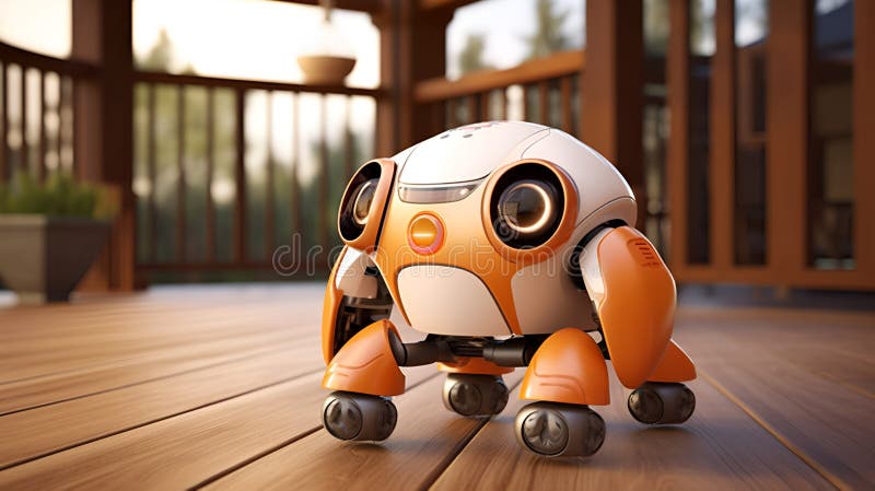Futuristic Animal Robot. AI Illustration. Stock Image - Image of ...