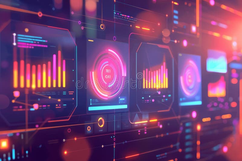 A Futuristic Animated Dashboard with Vibrant Graphs and Data Indicators ... A Futuristic Animated Dashboard with Vibrant Graphs and Data Indicators ...