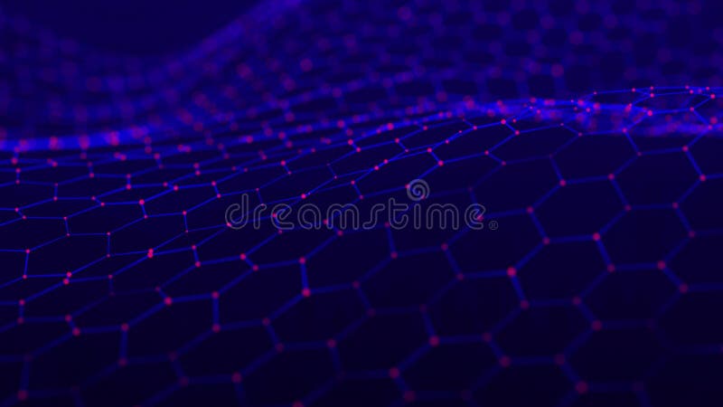 Futuristic Animated Hexagonal Background. Abstract Technology ...