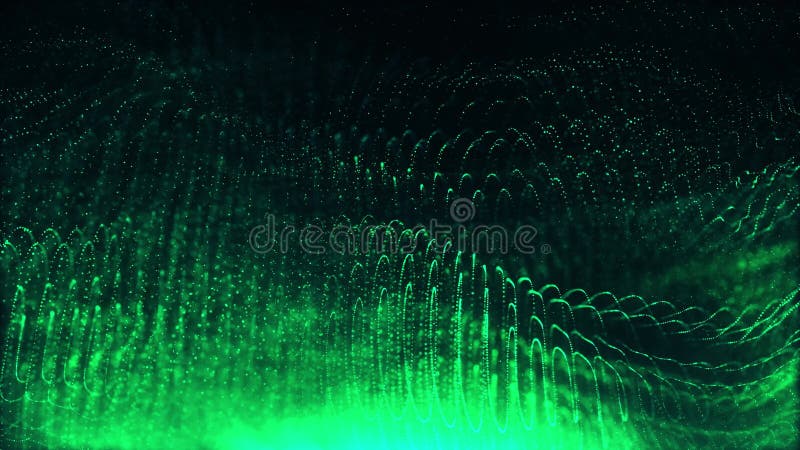 Futuristic Animated Particle Wave. Movement of Abstract Particles ... Futuristic Animated Particle Wave. Movement of Abstract Particles ...