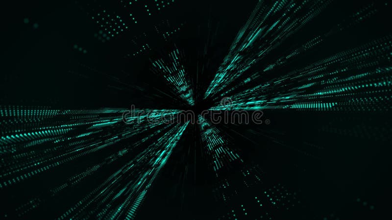 Futuristic Animation of Flying through Abstract Spaceship Interior with ...