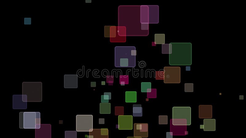 Futuristic Animation with Glowing Square Objects in Motion, 4096x2304 ...