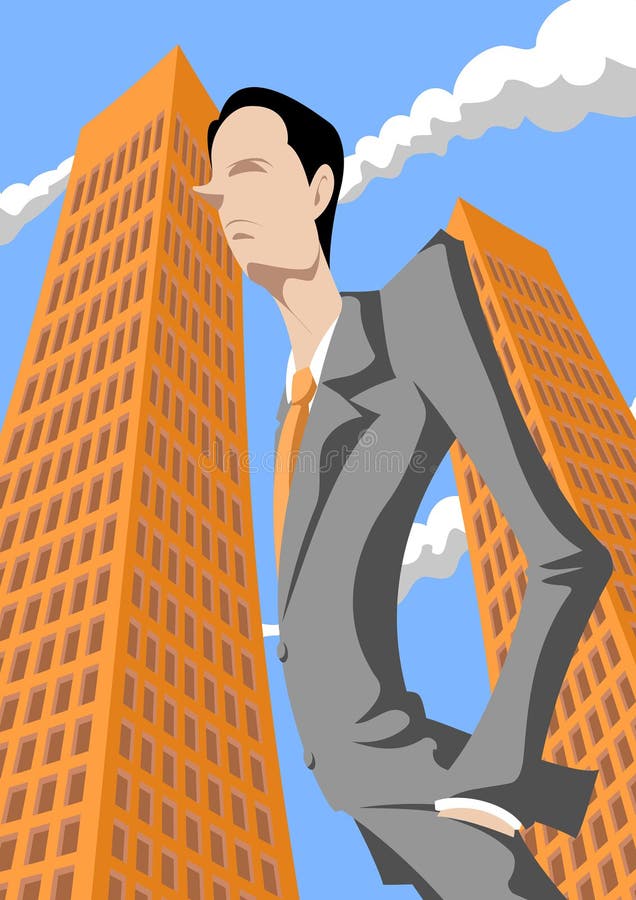 Anime Businessman Working in Office, Anime Boy in Suit and Tie. Elegant ...