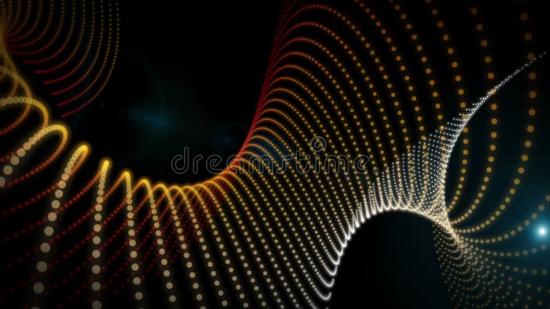 Futuristic Animation with Particle Object and Light, Loop HD 1080p ...
