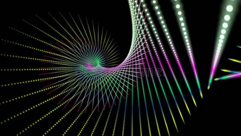 Futuristic Animation with Particle Stripe Object in Slow Motion, 4096x2304 Loop 4K Stock Footage ...