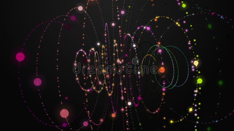 Futuristic Animation with Particle Stripe Object in Slow Motion, 4096x2304 Loop 4K Stock Footage ...