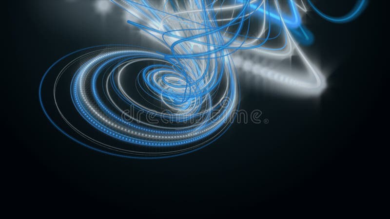 Futuristic Animation with Particle Stripe Wave Object in Slow Motion, 4096x2304 Loop 4K Stock ...