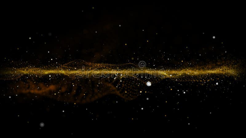 Glitter Particles with Stars. Bokeh Shiny Particles Loop Animation ...