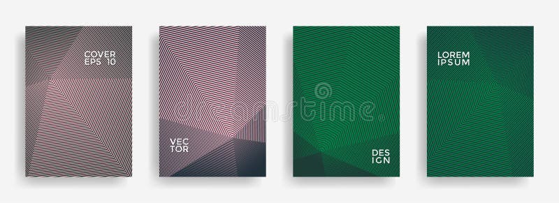 Futuristic Annual Report Cover Set. Brochure or Flyer Template in A4 in ...
